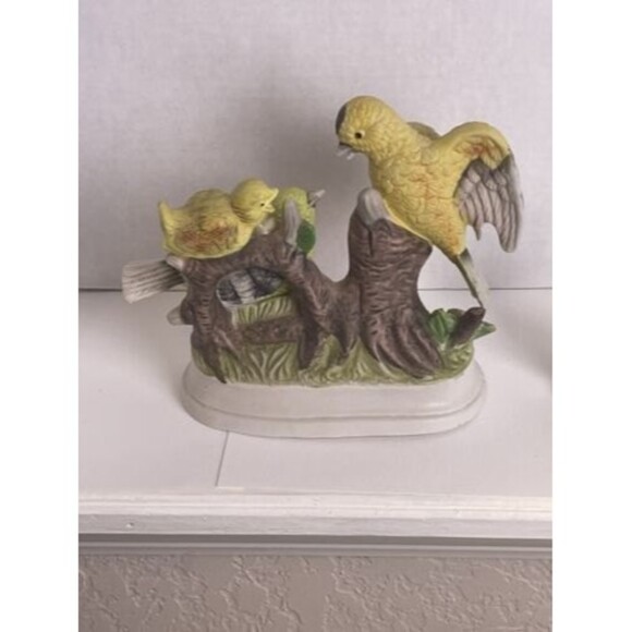 Source Unknown | Accents | Vintage Ceramic Bird Family Baby Bird ...